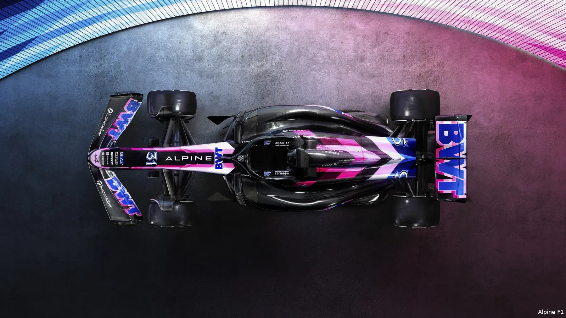 Alpine reveal pink livery that's hardly pink!
